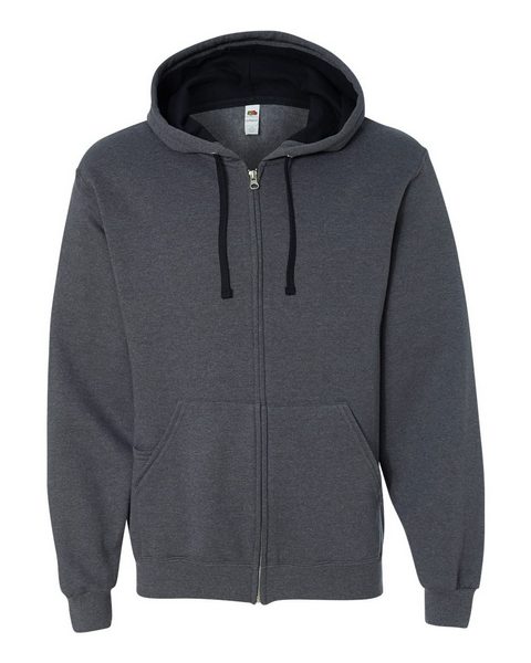 ShirtWholesaler :: Fruit of the Loom SF73R Sofspun Hooded Full-Zip Sweatshirt