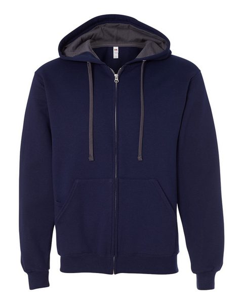 ShirtWholesaler :: Fruit of the Loom SF73R Sofspun Hooded Full-Zip Sweatshirt
