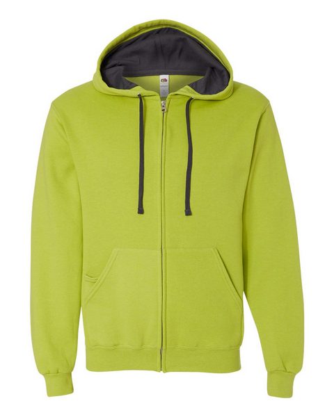 ShirtWholesaler :: Fruit of the Loom SF73R Sofspun Hooded Full-Zip Sweatshirt