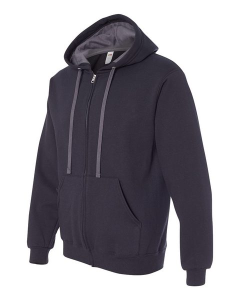 ShirtWholesaler :: Fruit of the Loom SF73R Sofspun Hooded Full-Zip Sweatshirt
