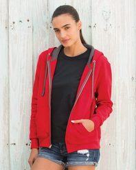 ShirtWholesaler :: Fruit of the Loom SF73R Sofspun Hooded Full-Zip Sweatshirt